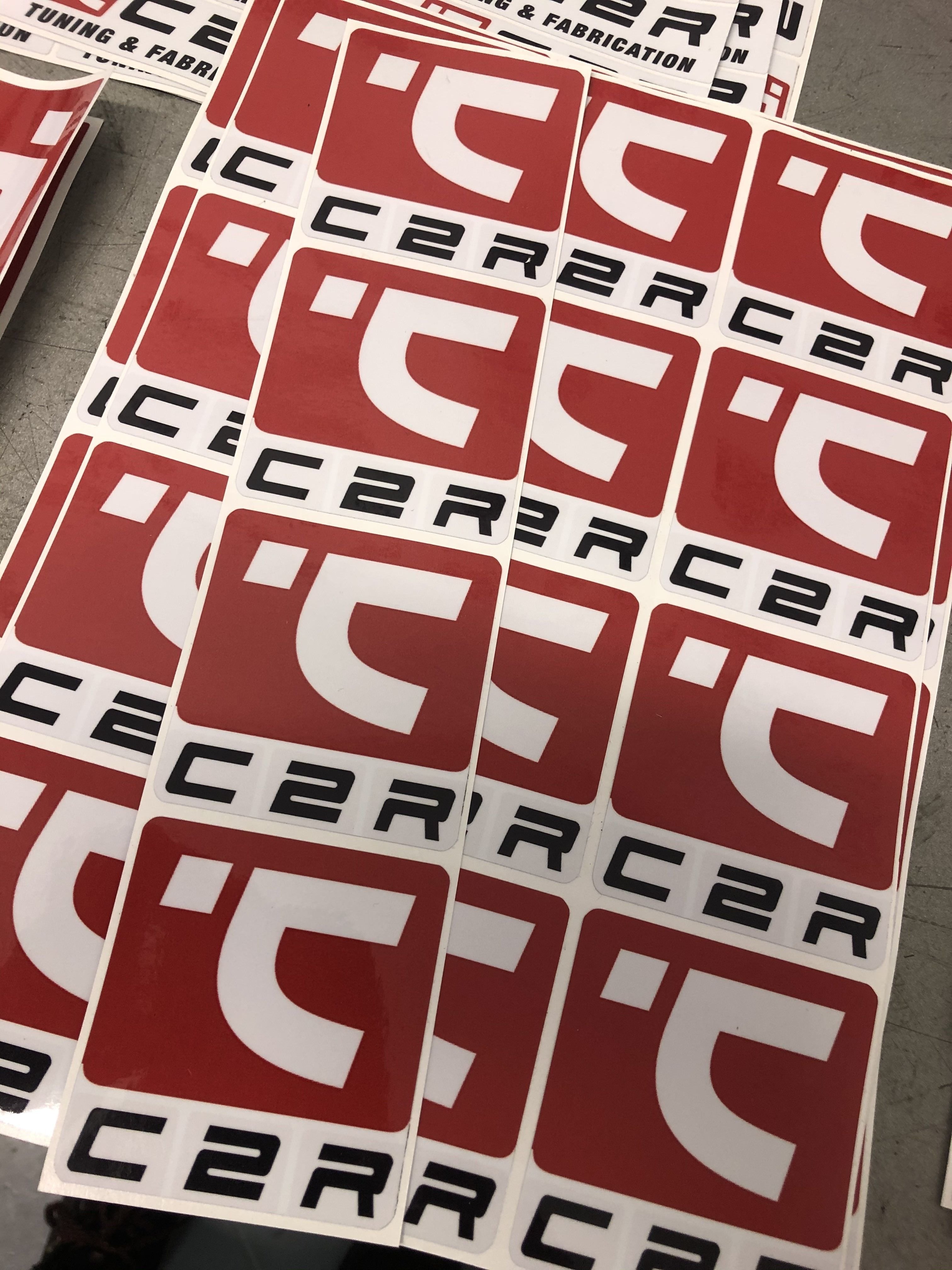 Red/white Sticker – C2R